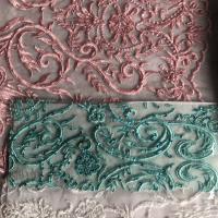 China Easily Customizable Luxury 3D Flowers Beaded Embroidery Lace Fabric New Design Lace for Women's Clothing Dance  Dresses for sale