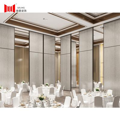 China MDF Board Customizable Operable Partition Wall For Hotel Movable Panel Walls for sale