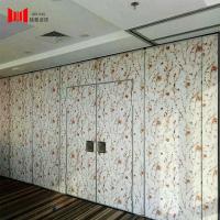 China Movable Acoutstic Modular Partition Wall 12mm MDF Board Surface for sale