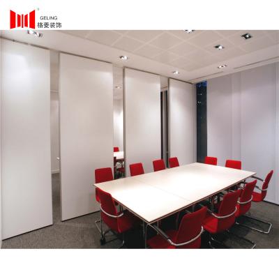 China White Fabric Cushion Folding Partition Wall Light Yellow For Restaurant for sale