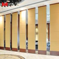 China 130mm Thick Soundproof Operable Partition Wall 8m High Fabric Aluminum for sale