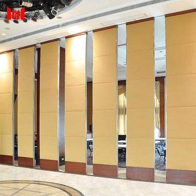 China 130mm Thick Soundproof Operable Partition Wall 8m High Fabric Aluminum for sale