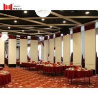 China Custom Acoustic Folding Sliding Movable Partition Wall With POM Hanging Wheels for sale