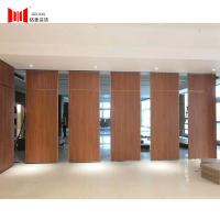 China Red MDF Aluminum Movable Folding Partition Wall Dividers For Hotel for sale