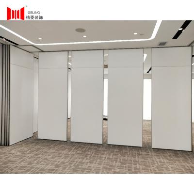 China White 50dB Acoustic Movable Partition Wall 6063-T6 Aluminum Frame for sale