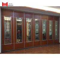 China Geling Wood And Glass Office Partitions 3 Meters Sliding Partition Glass Doors for sale