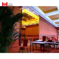 China 12mm MDF Board Conference Room Folding Partition Wall 5500mm Height for sale