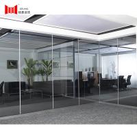 China Full Height 12mm Glass Partition Edgeless Demountable Wall Panels for sale