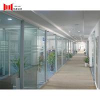 China 80mm Demountable Glass Wall Systems For Office Space 44db Soundproof for sale