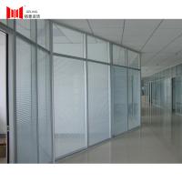 China Gold Bronze Frame Aluminum Partition Wall Fixed Detachable 4.5M for sale