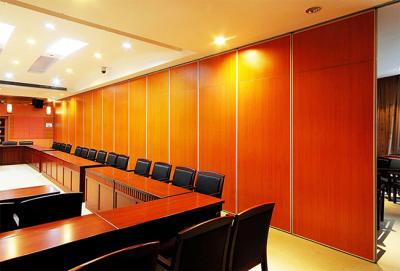 China 95mm Soundproof Dining Hall Wooden Partition Aluminum Alloy Frame By Geling for sale