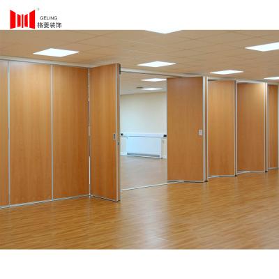China T6 aluminum Foldable Partition Wall Yellow Mdf Surface For School for sale