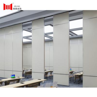 China Aluminum Frame Operable Wall Panels Fabric Soundproof Movable Partition System for sale