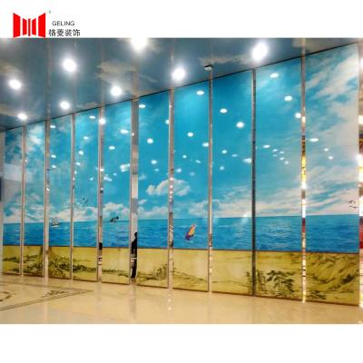 China 8.5m High Acoustical Decorative Movable Partition Wall For Hotel Convention Hall for sale