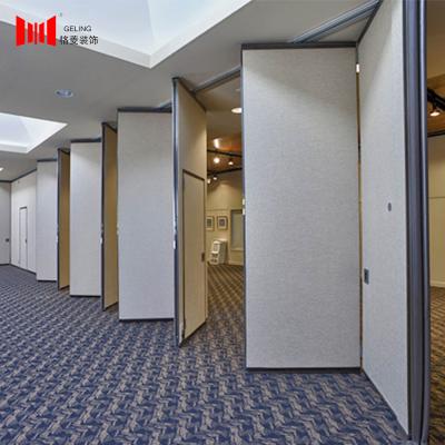 China ODM White Fabric Acoustic Sliding Wall Divider Movable Partition Wall for sale