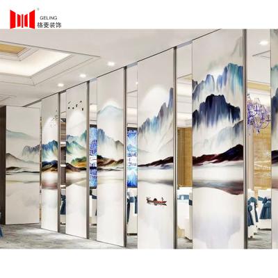 China Customized Modular Movable Partition Wall Pattern Surface 1230mm Width for sale