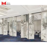 China Double Roller 80mm Thickness Modular Partition Wall For Hotel Hall for sale