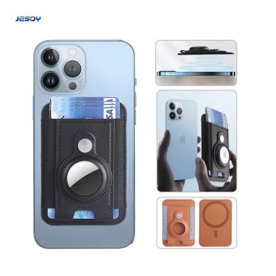 China Rubber Band Magnetic Card Holder Stand Customized Magnetic Wallet For Phone for sale