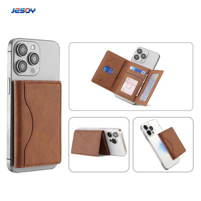 China Flip iPhone Leather Wallet Luxury Magsafe Card Holder Stand OEM / ODM For IPhone for sale