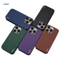 China Vegan Leather Cell Phone Covers Fashionable Leather Smartphone Covers Shockproof For iPhone 16 15 Pro Max for sale