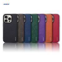 China Custom Magsafe Leather Cover OEM / ODM Leather Cell Phone Cover For IPhone 16 15 14 Pro Max for sale