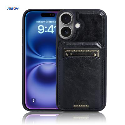 China Magnet Leather Phone Case Luxury Phone Cover With Card Holder for sale