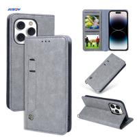 China Business Style Card Holder Wallet Case OEM / ODM Leather Cell Phone Wallets for sale