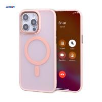 China Slim Magsafe Phone Case Shockproof Hard PC Phone Case Translucent for sale