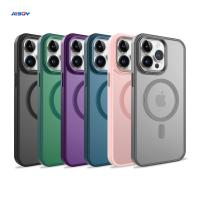 China Matte Mag Safe Case Translucent iPhone Shockproof Cover Anti Fingerprint for sale