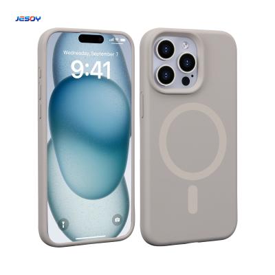 China Slim Silicone Phone Case Lightweight Mag Safe Cases Scratch Resistant For iPhone 14 13 Pro Max for sale