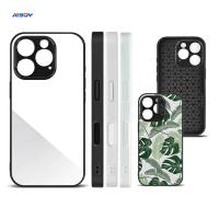 China 2D Sublimation Cell Phone Blanks Customized Mobile Sublimation Cover Shockproof For iPhone 14 15 Pro for sale