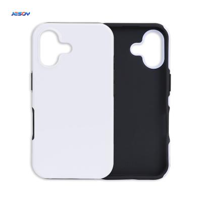 China Glossy 3D Sublimation Phone Case Vacuum Press 2 Layer Phone Case Lightweight for sale