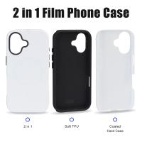 China 2 In 1 Mobile Phone Cover 3D Sublimation Mobile Phone Cases Customized For IPhone 16 for sale