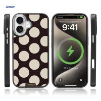 China Custom Brand High-quality Shockproof Metal Frame UV Printed With Velvet Magnetic Phone Case for iPhone 17 16 15 Pro Max for sale