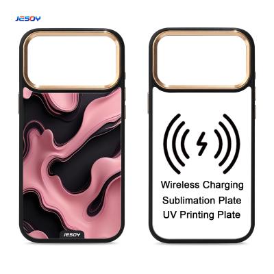 China Custom 3M Shockproof Magnetic Mobile Phone Case With Blank UV Printing And Sublimation Plate for iPhone 17 Pro Max for sale