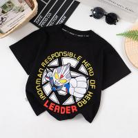 China Summer Breathable Cotton Kids Dija Ultraman Short Sleeves for sale