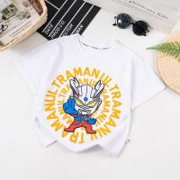 China Soft Cotton Fabric Kids Terra Ultraman Short Sleeve Regular Slim Loose for sale