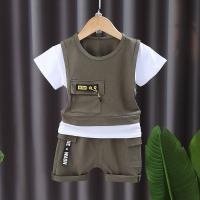 China Cotton Polyester Wool Practical Boy'S Workwear Sets For 0-14 Years Old for sale