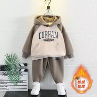 China Children'S Cotton Fleece Hooded Tracksuit Sweatshirt Set XS-XL for sale