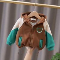 China Smiley Face Pattern 100% Cotton Kids Zip Up Jacket Versatile for sale