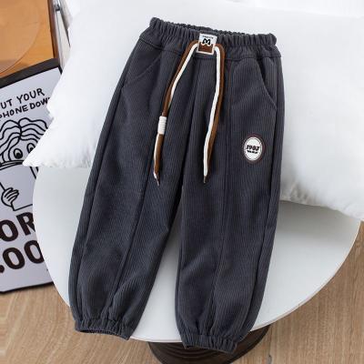 China Elastic Waistband Kids Corduroy Pants for sale