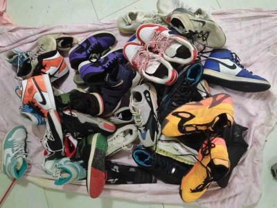China Leather Fabric Synthetic Materials Second Hand Branded Shoes Online for sale