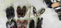 China High Durability Large Sized Used Track Shoes Lace-Up / Slip-On for sale