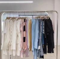 China Solid Striped Used Fashion Clothing Pre Owned Formal Dresses S M L XL for sale