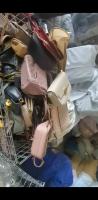 China Cotton Interior Lining 2nd Hand Bags Used Leather Satchel Zipper Closure for sale