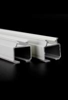 China Width 20mm Monorail Aluminum Alloy Ceiling Curtain Track 55'' for sale