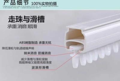 China Monorail Design Ceiling Mounted Curtain Rail Track Oxidation Surface Treatment for sale