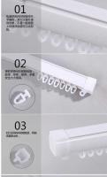 China Monorail Design Ceiling Mounted Curtain Rail Track Oxidation Surface Treatment for sale