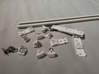 China Curtain Aluminum Alloy Slide Rail Track Straight Track Rail Rod, Top Code, Side Code, Connector Set for sale