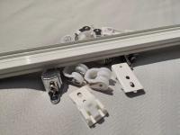 China Curved Ceiling Curtain Track Room Divider Ceiling Wall Mounted Bendable Track System for sale
